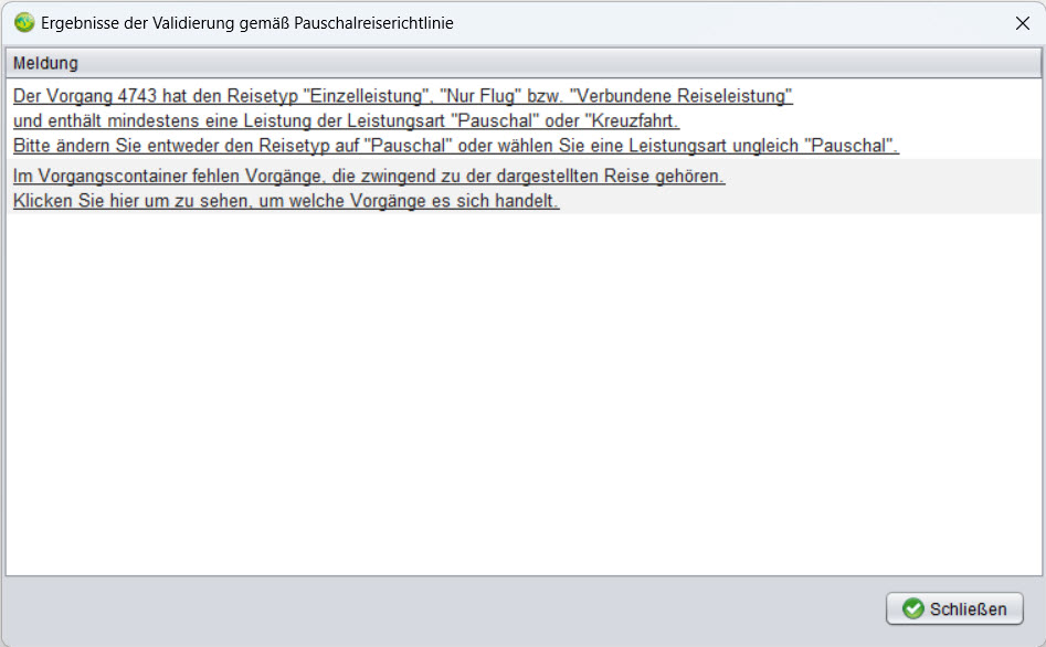 Vorgang - Übersicht