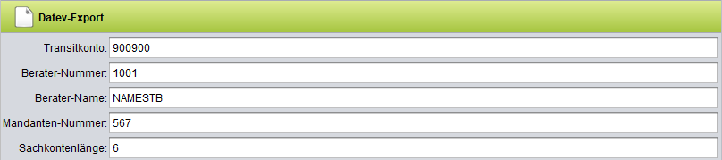Schnittstellen - Datev-Export